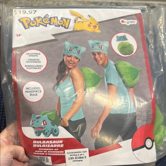 Pokemon | Costumes | Pokemon Bulbasaur Costume Accessory Kit Headpiece ...
